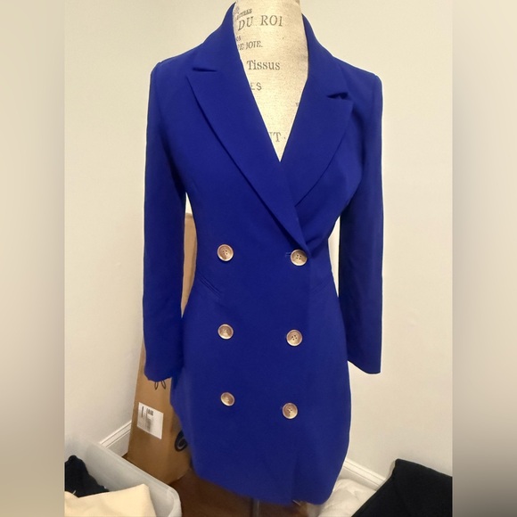 French Connection | Dresses | Royal Blue French Connection Blazer Dress ...